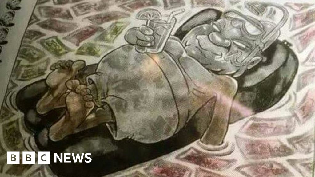 Zuma cartoon exam question: South African school apologises - BBC News