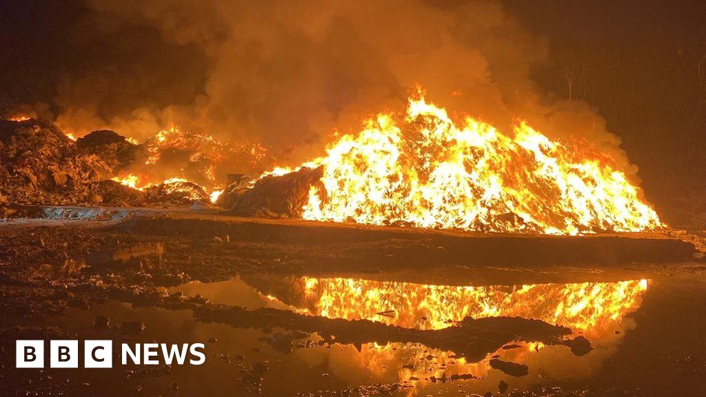 Fire at Braintree waste site 'is 12th in recent years' - BBC News