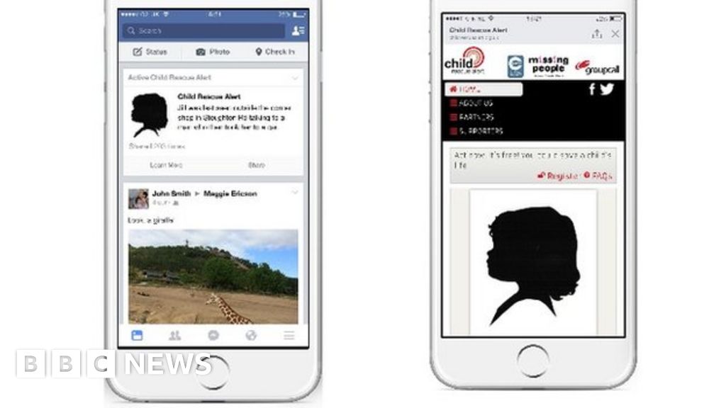Facebook to send missing child alerts to UK members - BBC News