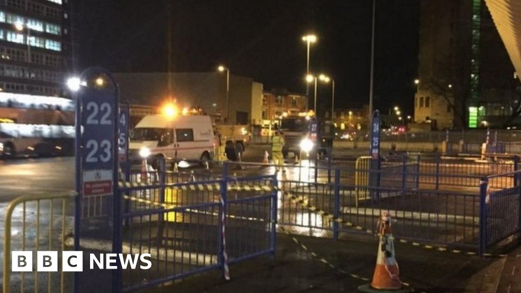 Preston bus station damaged in gale-force winds - BBC News