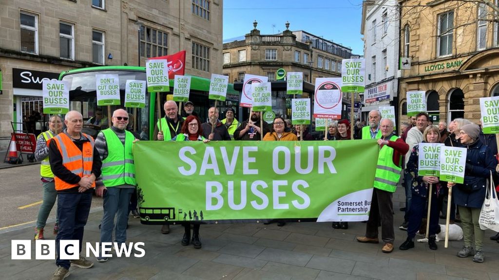 Somerset bus users gather to oppose proposed cuts