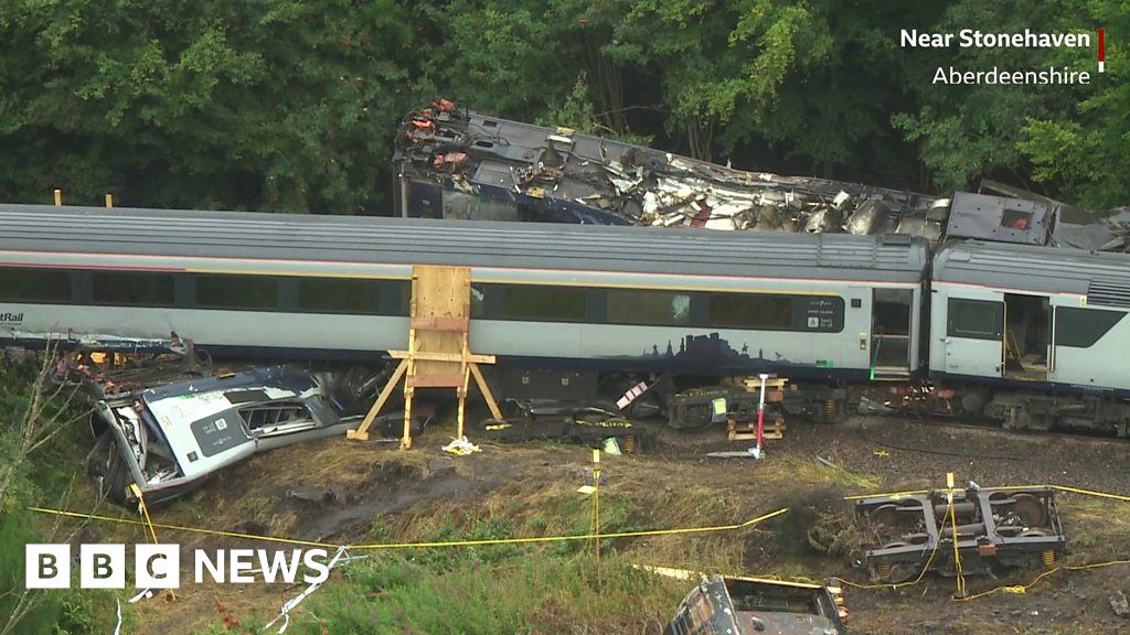 Stonehaven derailment: Landslip train had reached almost 73mph
