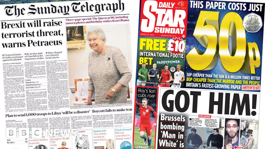 Newspaper headlines: Brexit warnings, Brussels arrest and Rolling ...