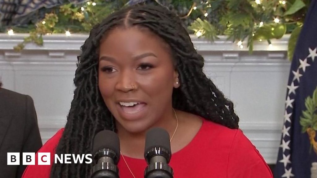 Brittney Griner: Wife Cherelle says today her family is whole - BBC News