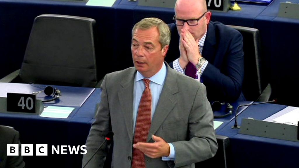 Migrant crisis: Farage says EU 'mad' to accept so many - BBC News