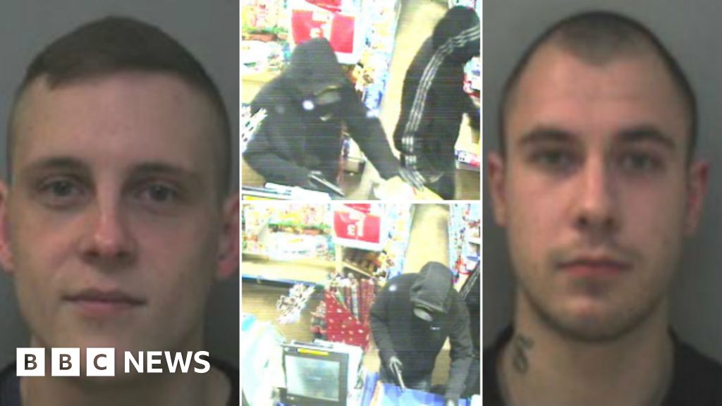 Two Men Each Jailed For Eight Years For Armed Robberies Bbc News