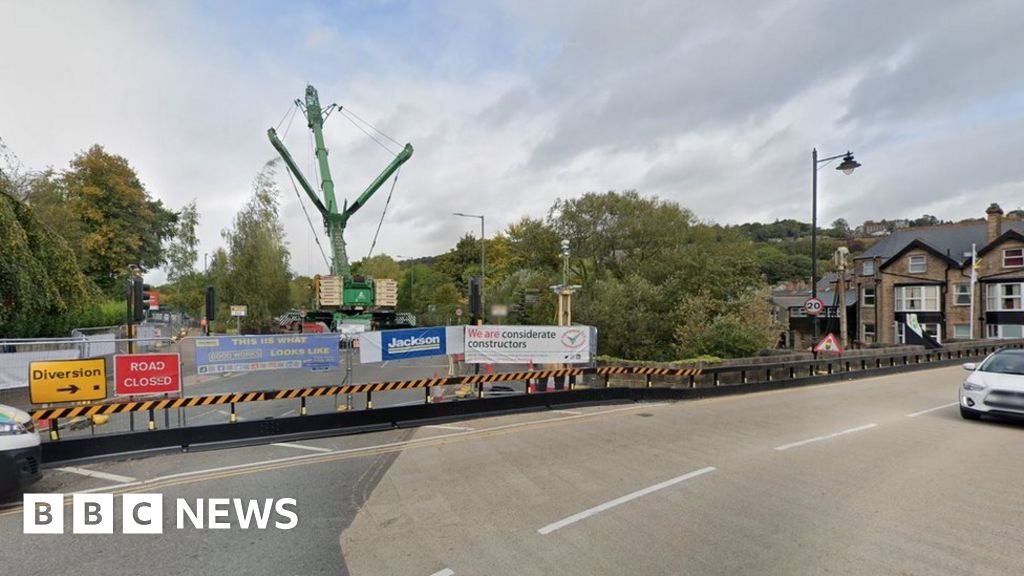 Matlock road to reopen after months of flood defence work - BBC News