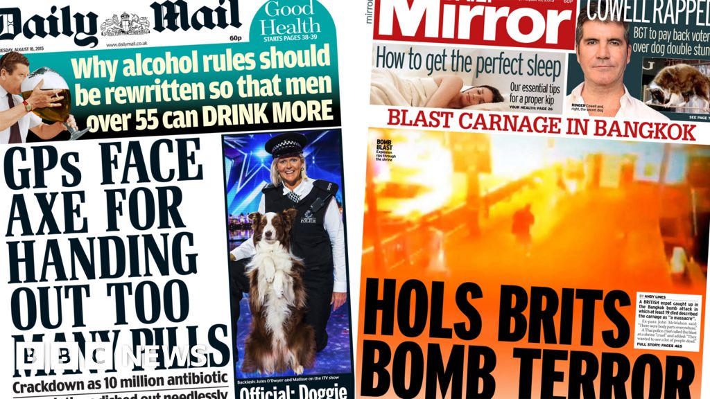 Newspaper Headlines Soft Touch GPs And Bangkok bloodbath BBC News newspaper-headlines-soft-touch-gps-and-bangkok-bloodbath-bbc-news