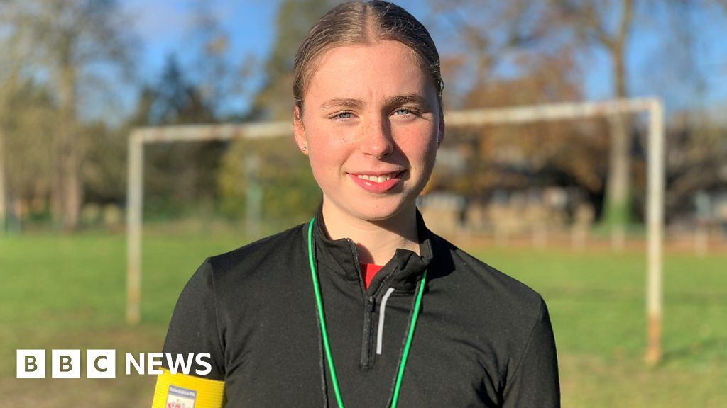 Oxford FA female referee explains importance of representation - BBC News