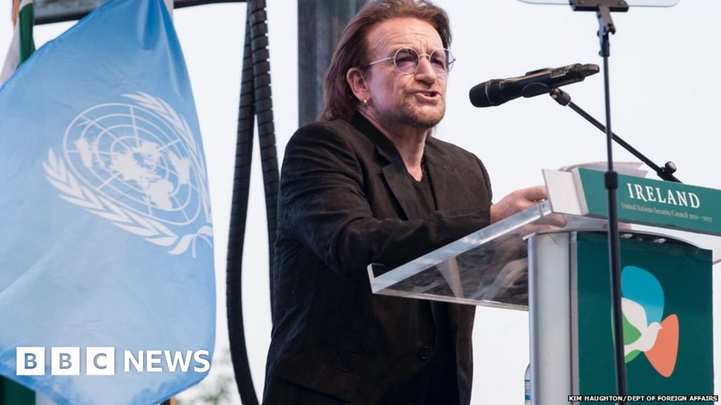 U2's Bono adds voice to Irish UN Security Council bid - BBC News