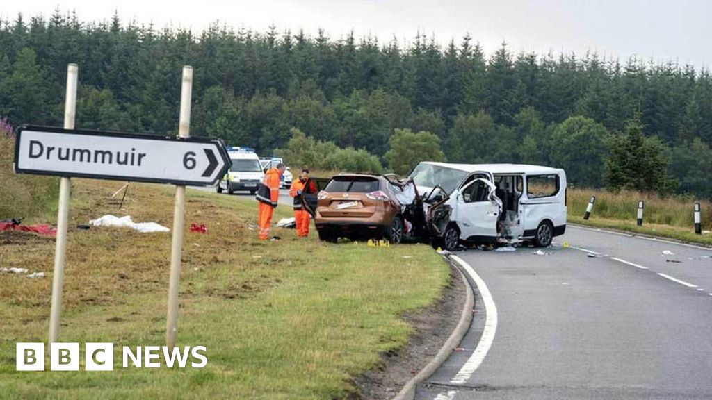 Boy, 4, and four adults die as minibus and 4x4 crash on A96 in Moray ...