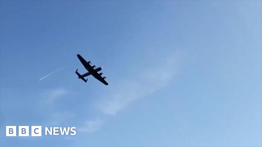 Surprise Lancaster bomber flight with Dambuster filmed