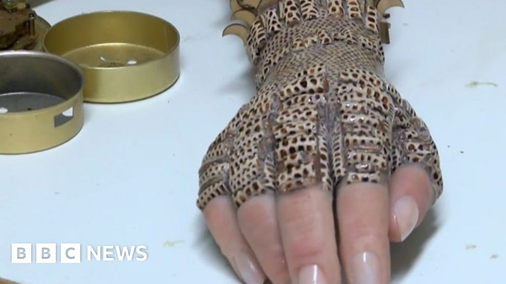 The Sussex artist making unique prosthetic limbs - BBC News
