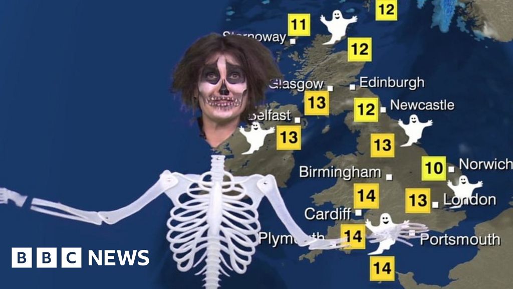 How weather presenters use special effects - BBC News