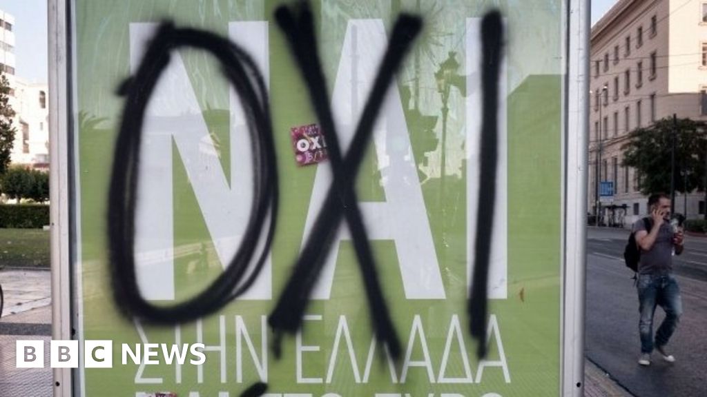 Greek bailout referendum causes passions to flare - BBC News