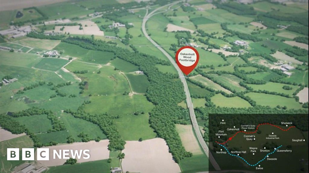 Flintshire's new link to the A55 at Northop - BBC News