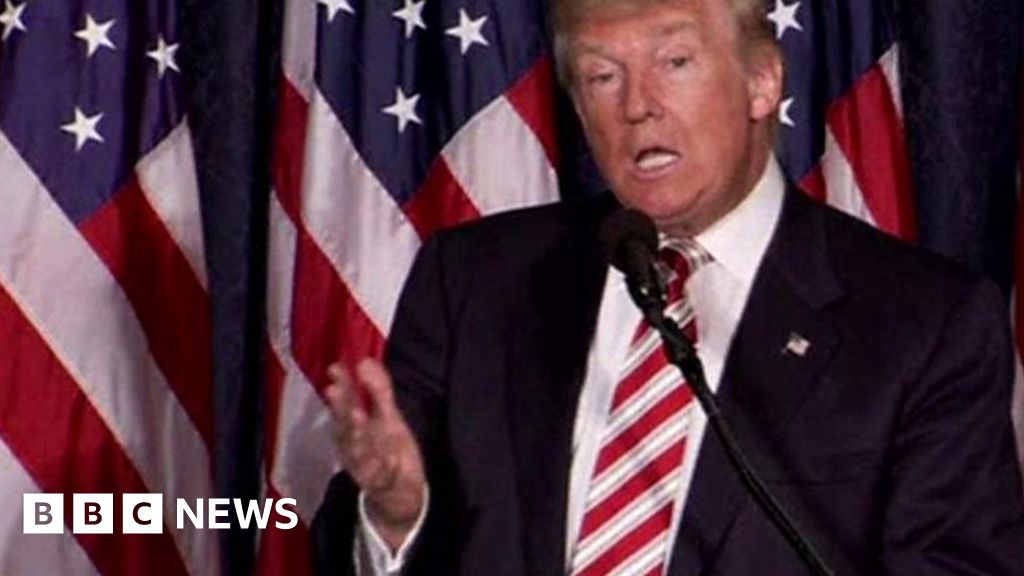 Donald Trump pledges 'peace through strength' - BBC News