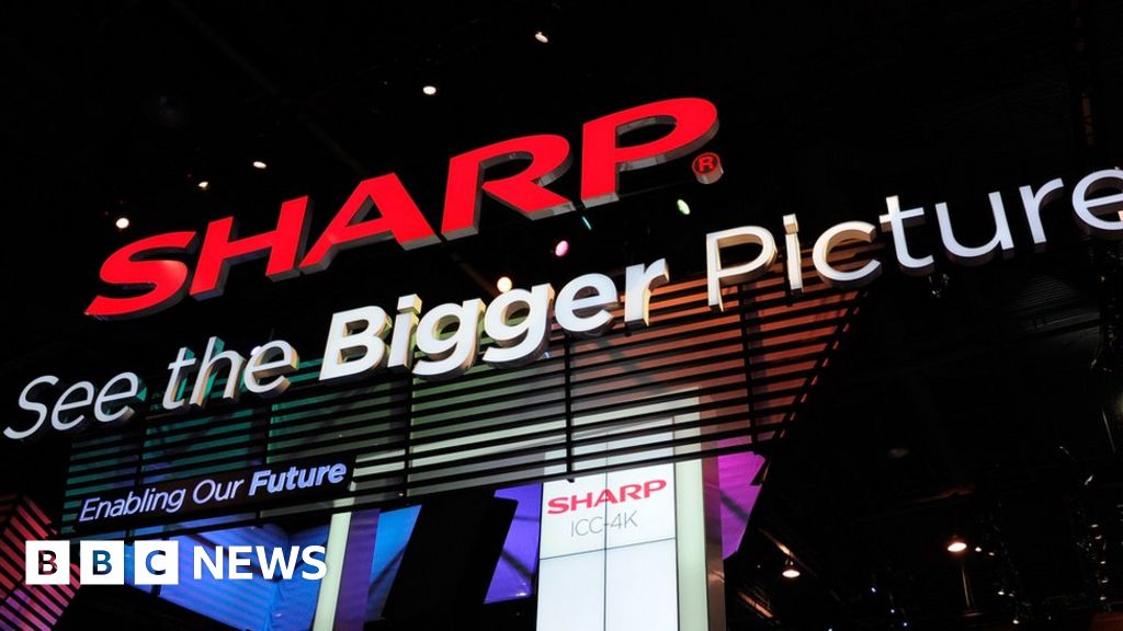 Sharp posts huge losses ahead of takeover - BBC News