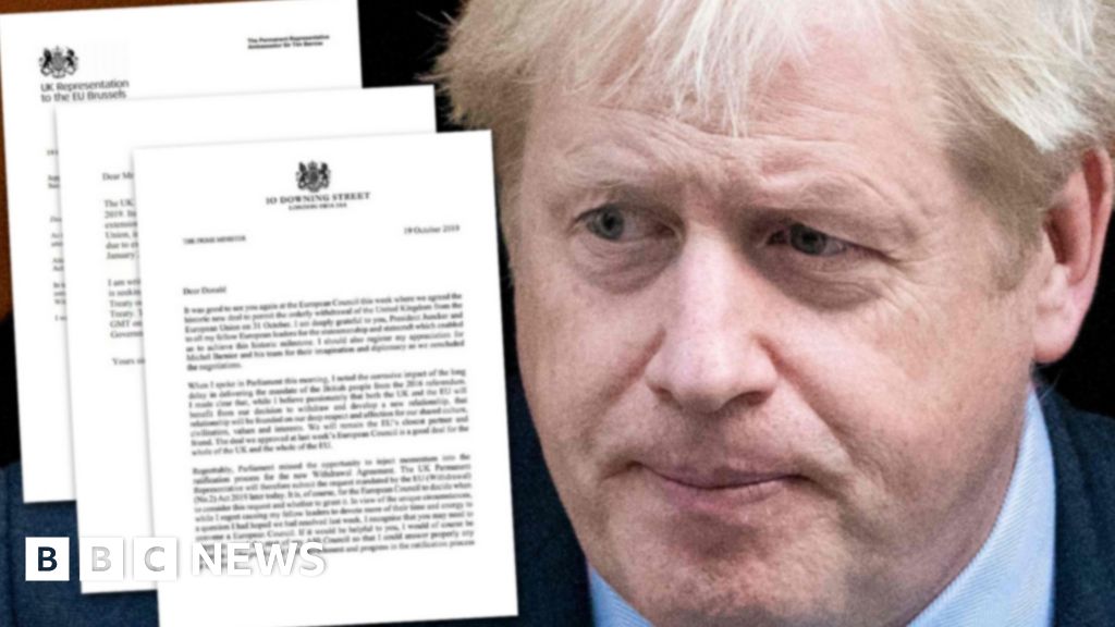 Boris Johnson's Brexit delay letters in full - BBC News