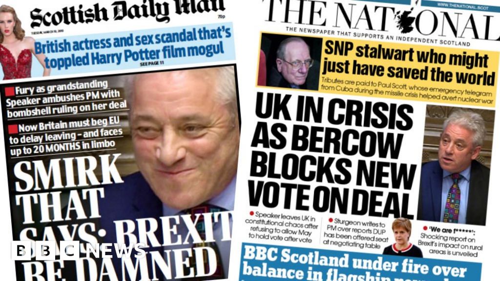 Scotland's papers: Brexit vote blocked and toxic land - BBC News