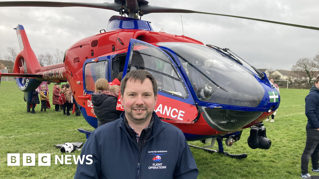 Devon Air Ambulance launches 200th landing site - BBC News