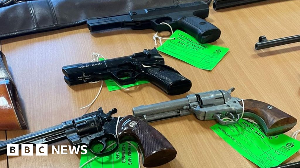More than 300 firearms surrendered to police