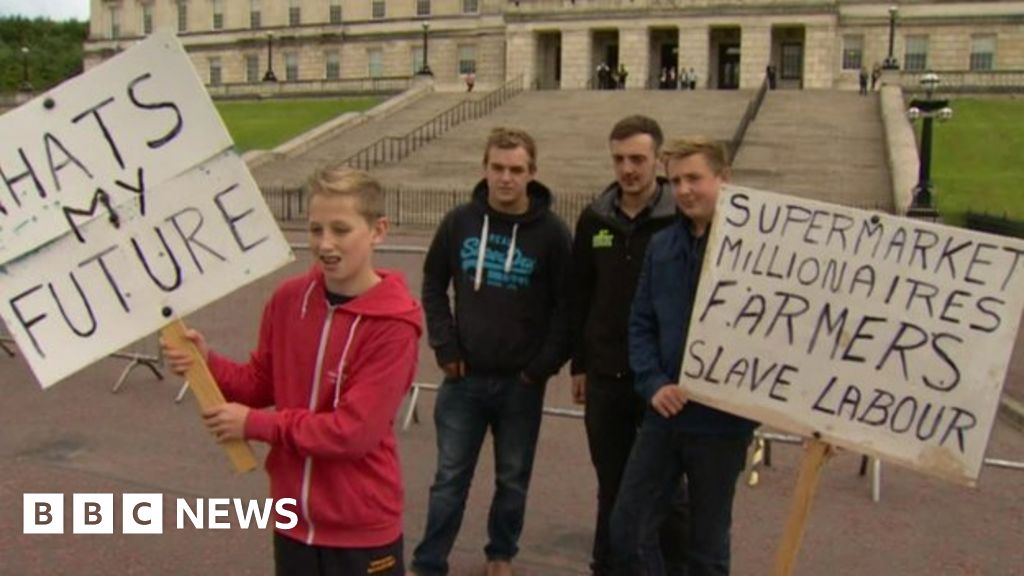 Milk prices: NI retailers defend policy after farmers' protests - BBC News