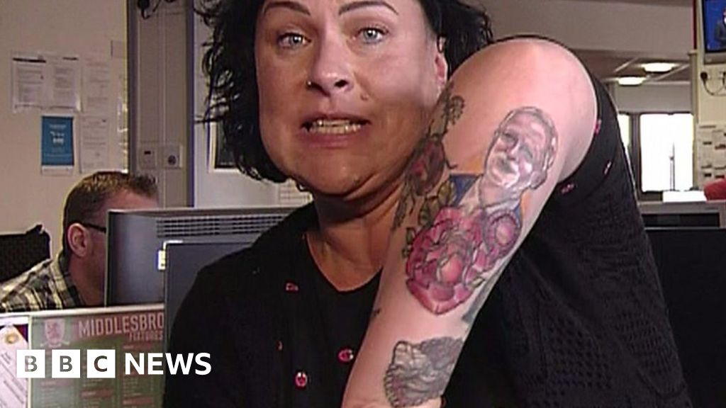 Jeremy Corbyn fan Adele Shepherd has tattoo of Labour leader - BBC News