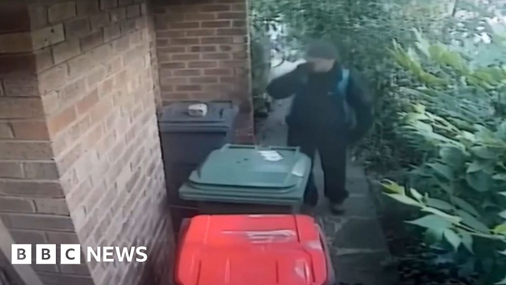 CCTV shows alleged intruder before robbery - BBC News