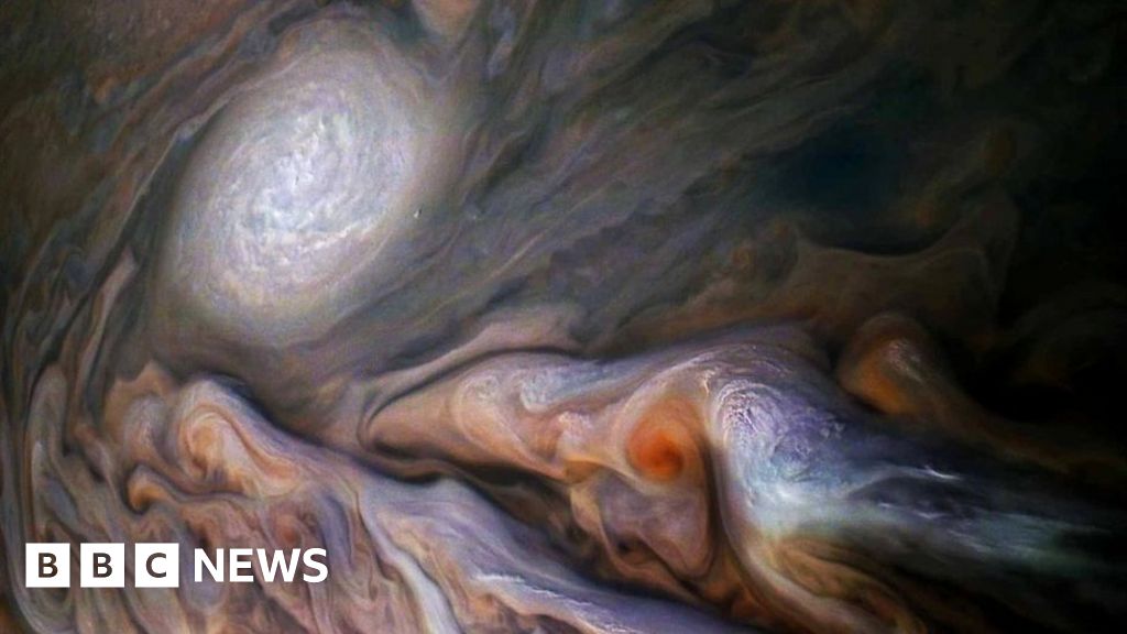 Nasa's Jupiter mission Juno reveals giant polar storms