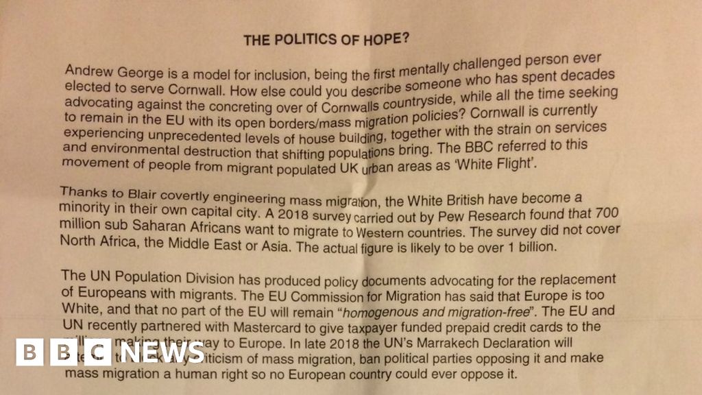 Brexit talk MP slams anti-EU letter as 'filth'