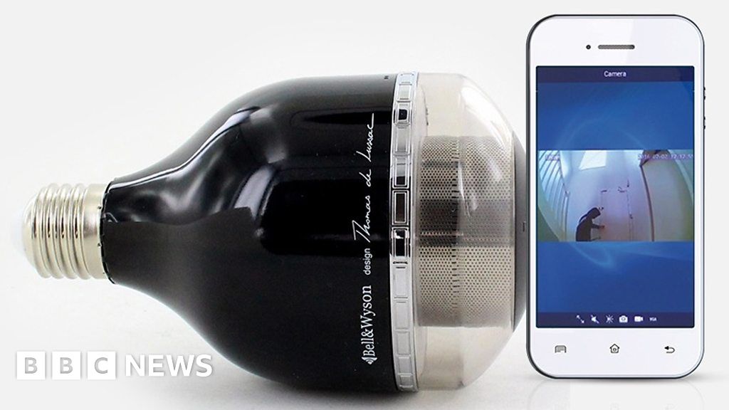 CES 2017: Light bulb streams video to the internet - BBC News