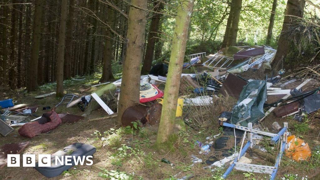 Fly-tippers blight Powys beauty spot