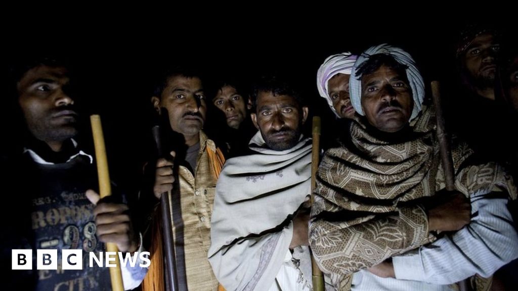 A night patrol with India's cow protection vigilantes - BBC News