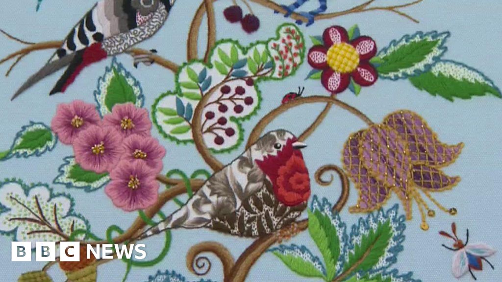 Top tips on embroidery from the royal stitcher - BBC News