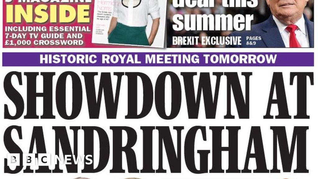 Scotland's papers: Sandringham royal 'showdown' and 80,000 join march ...