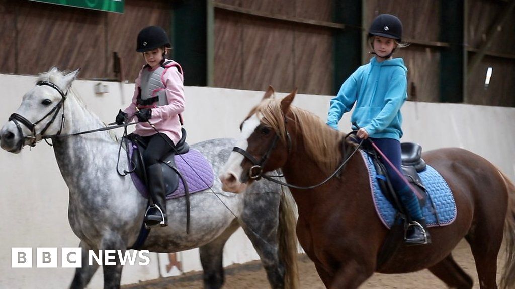 Washington Riding Centre pony days teach life skills - BBC News