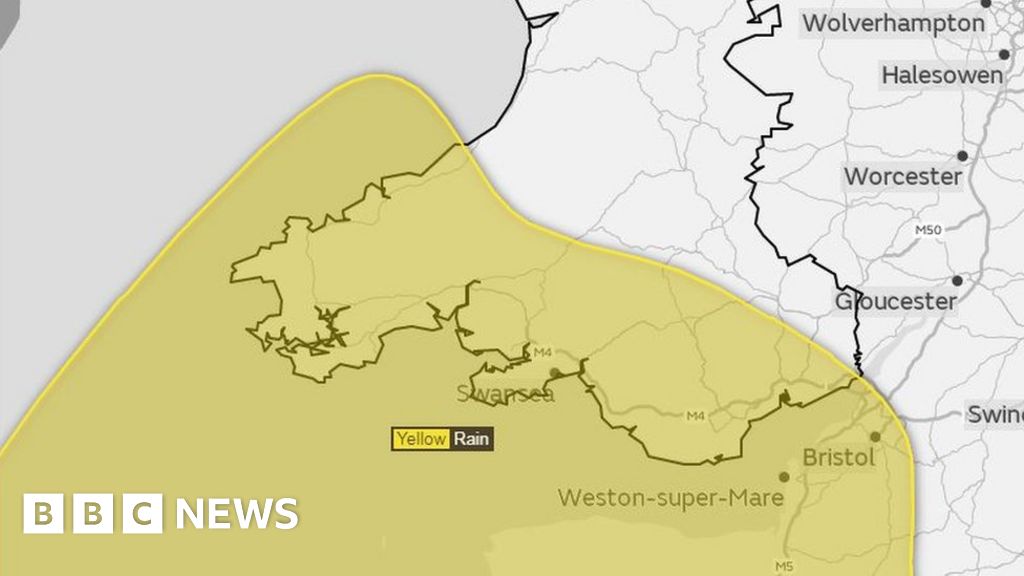 Heavy downpours warning for parts of Wales, Met Office says - BBC News