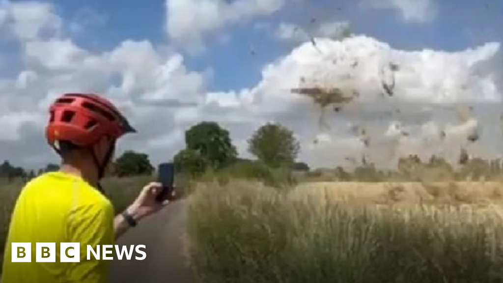 'Hay devil' caught on camera in Minchinhampton