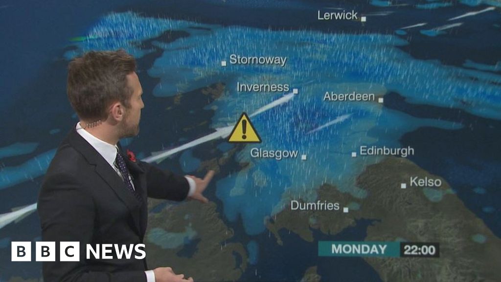 Weather warning for commuters in Scotland - BBC News