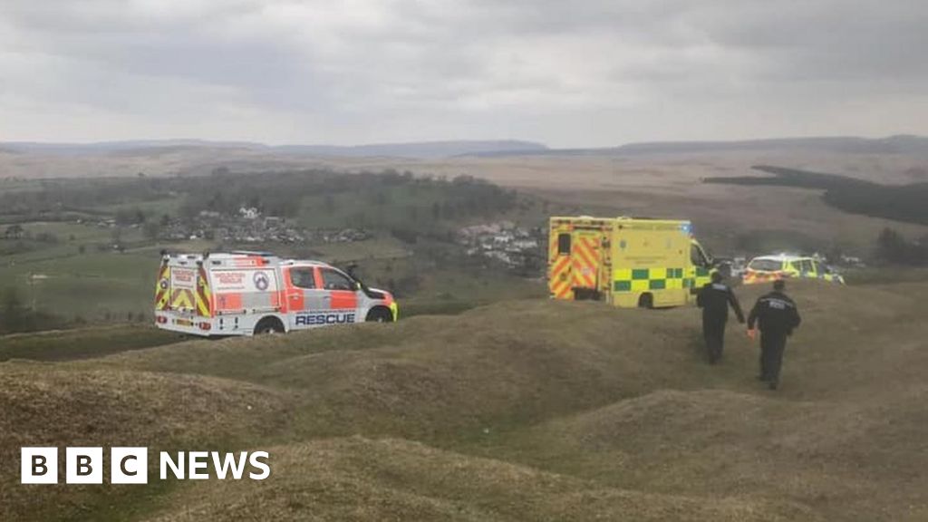 Off-road biker hurt after riding off Merthyr quarry