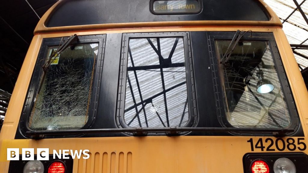Cardiff train passenger smashed driver's window - BBC News
