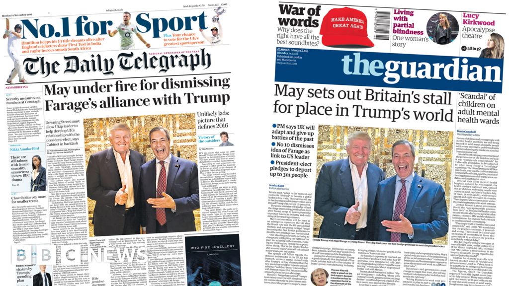 Newspaper headlines: Donald Trump, energy bills, hospital closures and ...