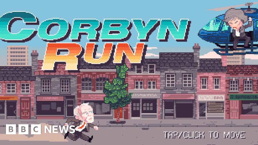 Someone made this very British politics game and it's called Corbyn Run ...