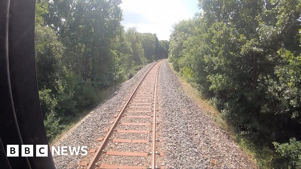 Video shows passenger train on disused Fawley branch line