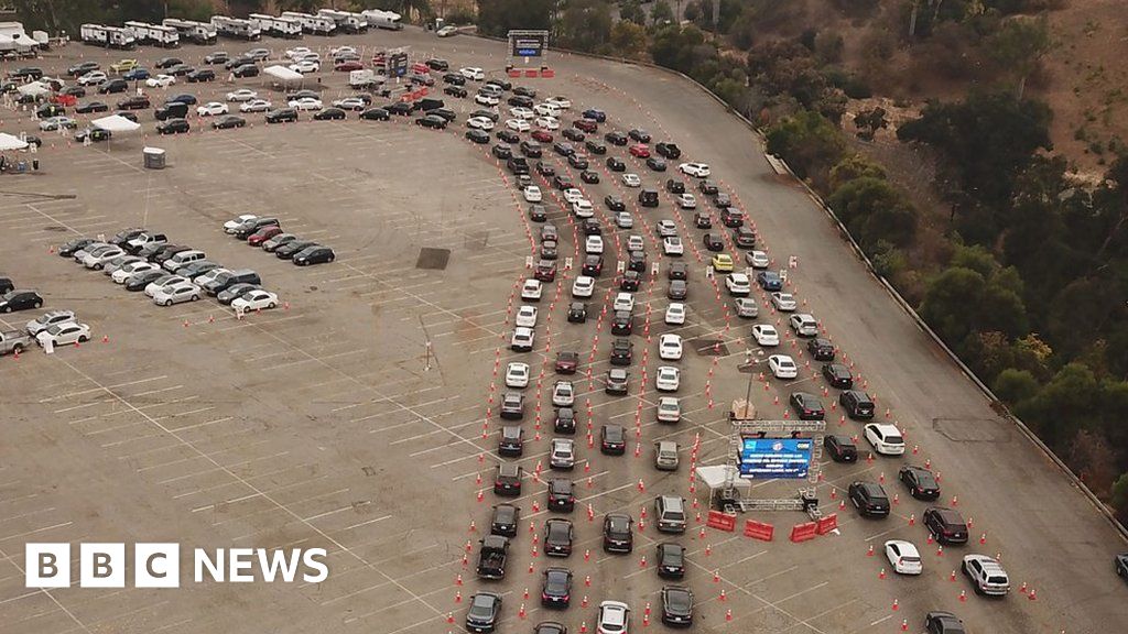 Covid: Long queues for tests ahead of US Thanksgiving holiday