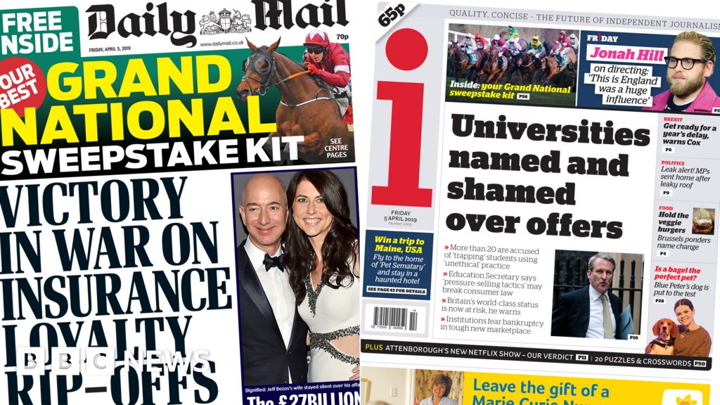 Newspaper headlines: Rip-offs and pressure selling - BBC News