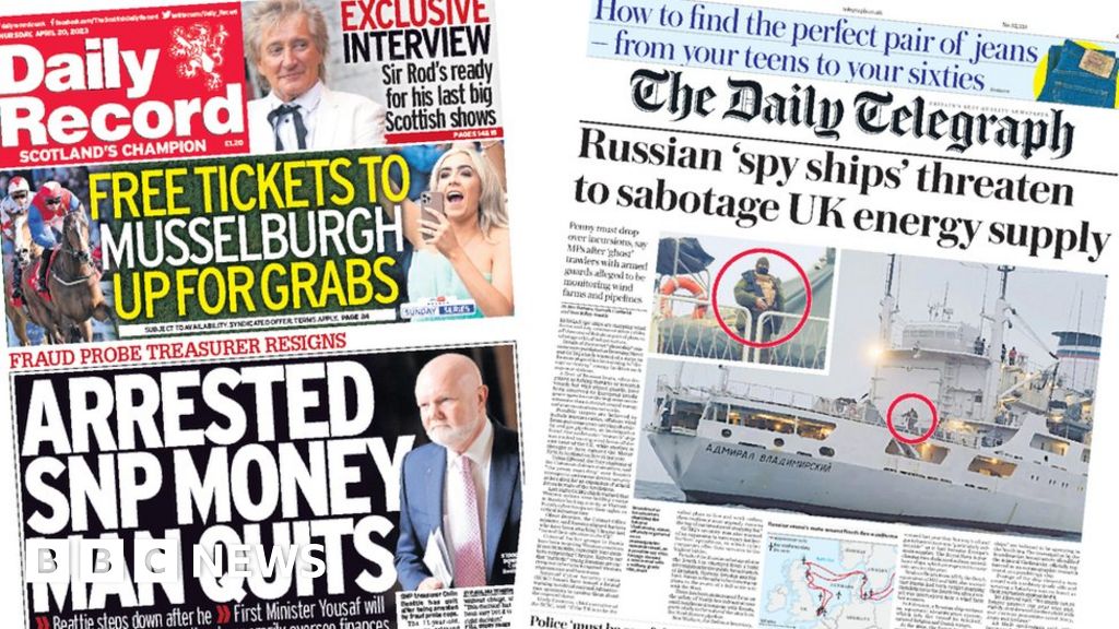 Scotland's papers: SNP 'money man' quits and Russian spy ship threat ...