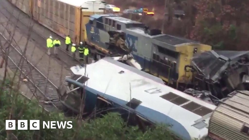 South Carolina Amtrak crash: Two killed after trains collide - BBC News