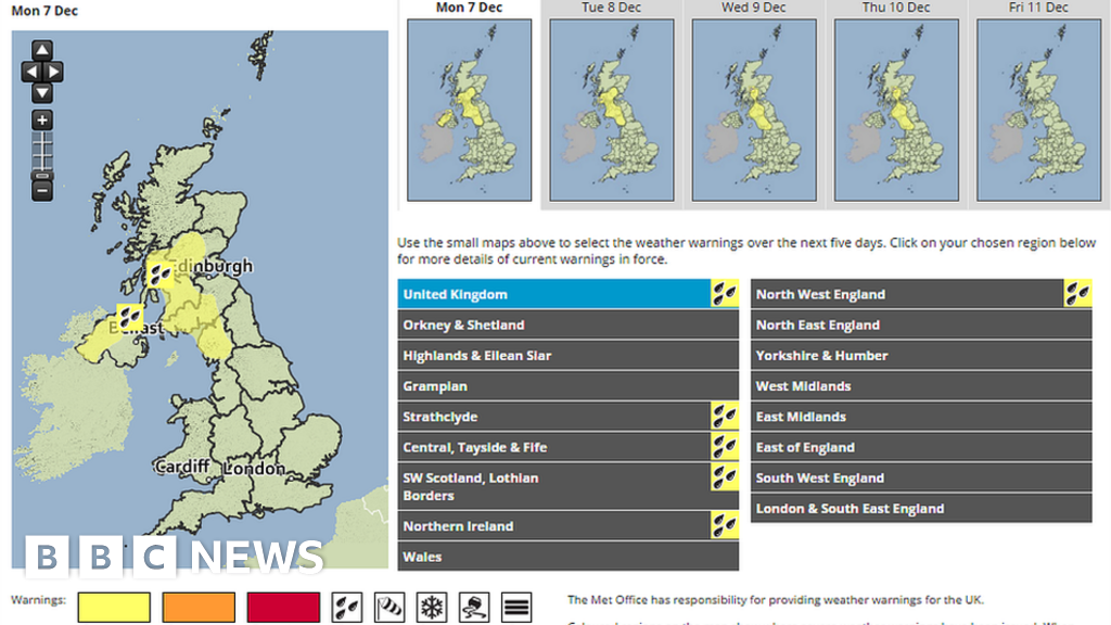 Renewed rain warnings follow Storm Desmond floods - BBC News